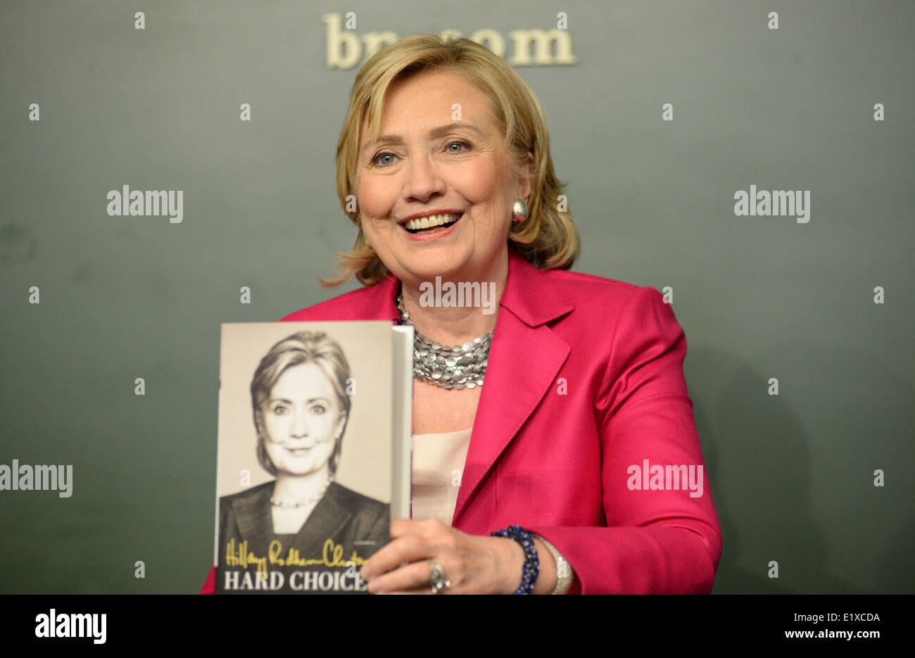 New York, NY, USA. 10th June, 2014. Hillary Clinton at in-store ...