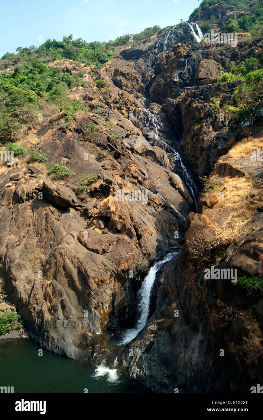 Dudhsagar falls images hi-res stock photography and images - Alamy