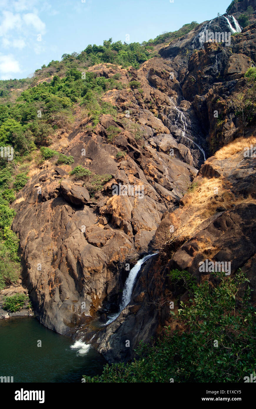 Dudhsagar falls photos hi-res stock photography and images - Alamy