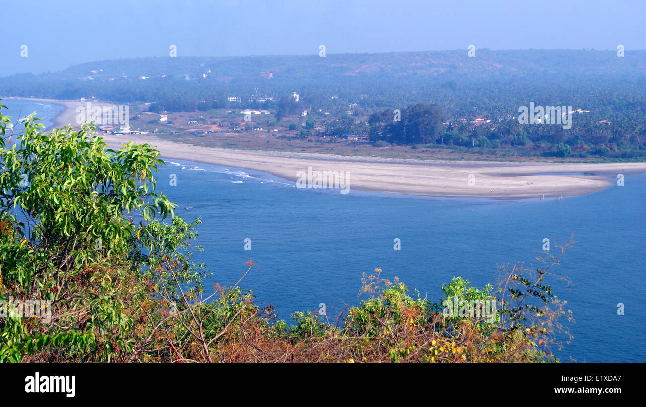 Goa Beach Goa India Landscape and Nature Scenery Wide view Stock Photo ...