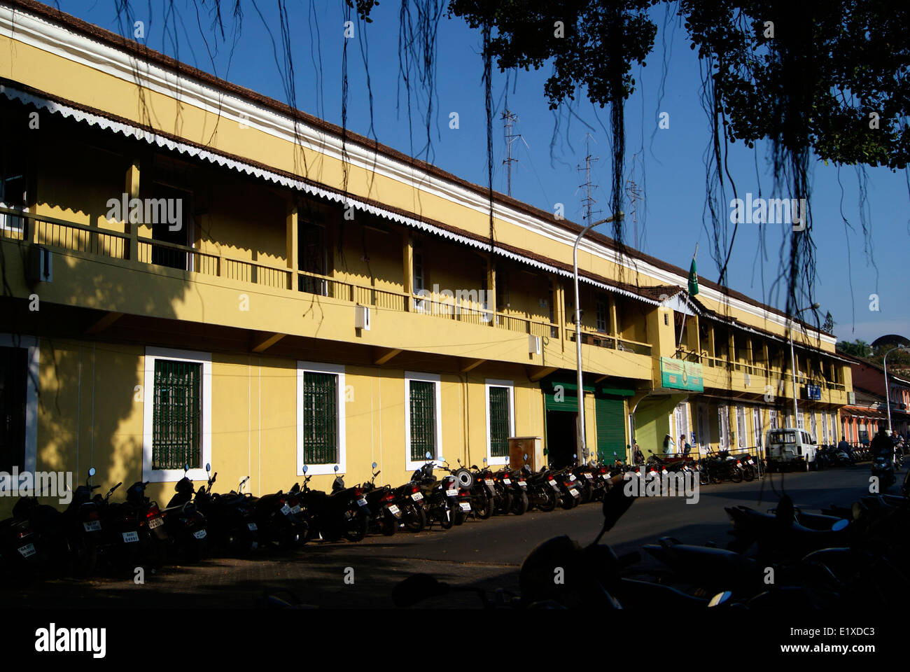 Colonial Architecture Old Portuguese Buildings in Goa Panaji City India ...