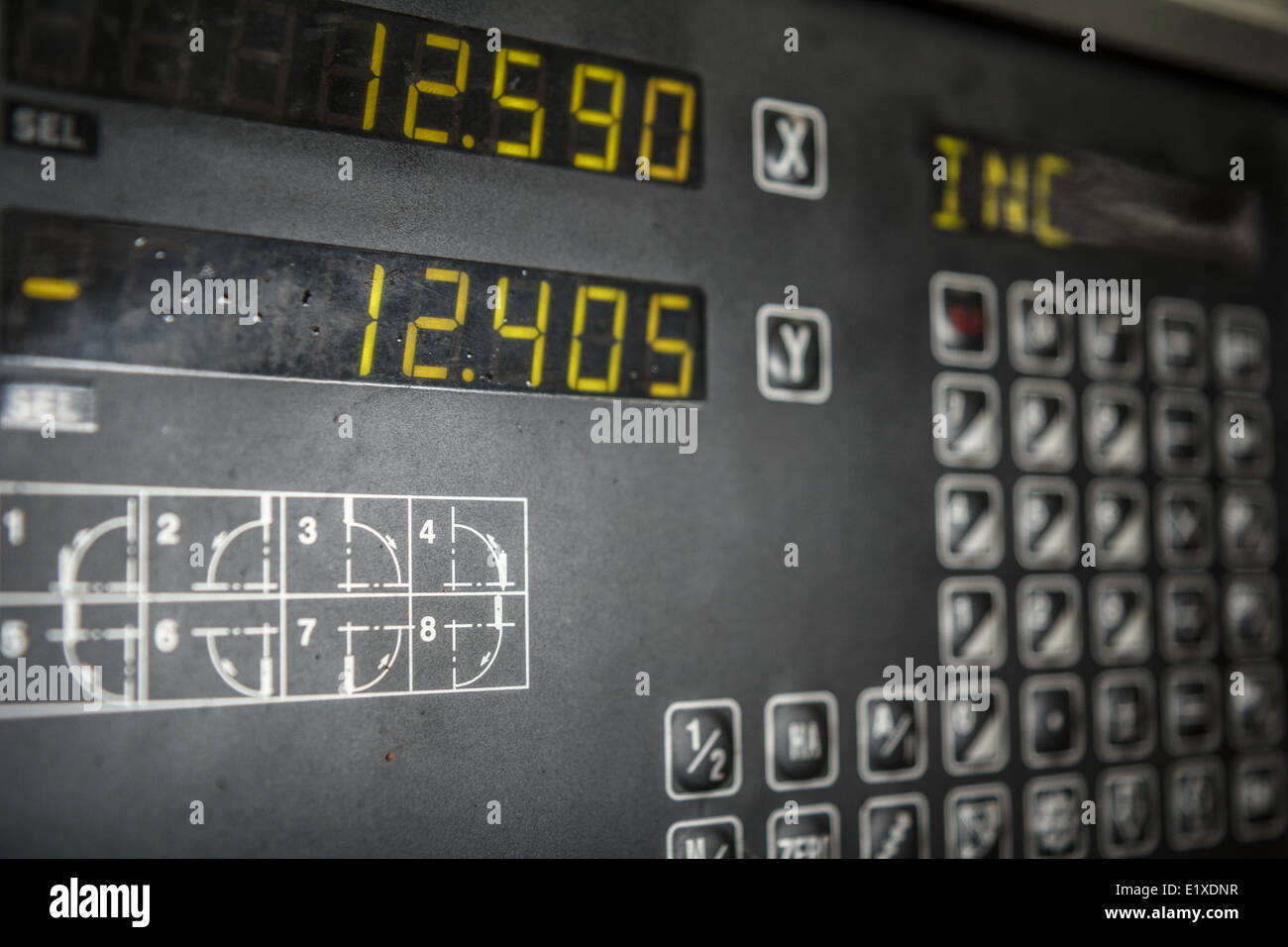Control panel of Machine Controller Stock Photo - Alamy