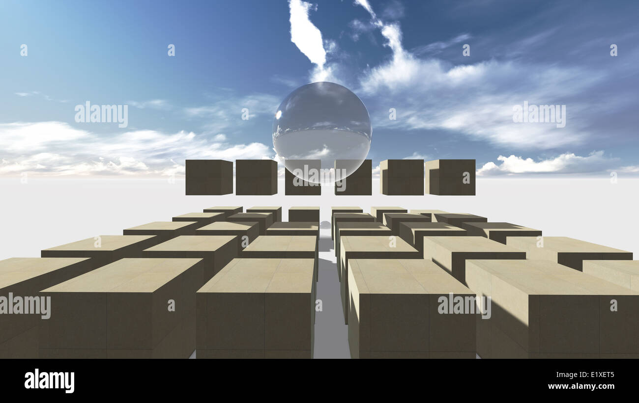 Concept for a remarkable, eye-catching person; someone standing out ...