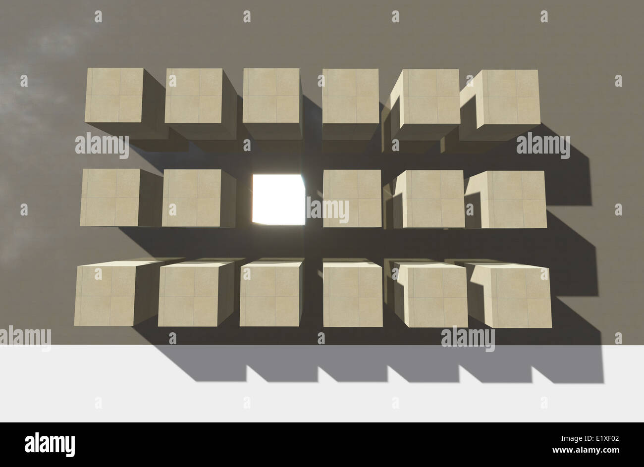 Concept for a remarkable, eye-catching person; someone standing out ...