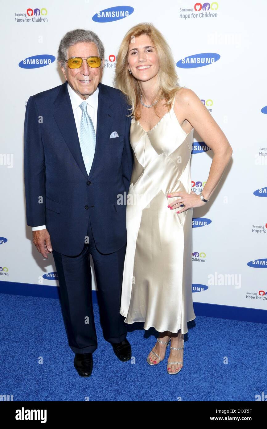 New York, NY, USA. 10th June, 2014. Tony Bennett; Susan Crow at ...