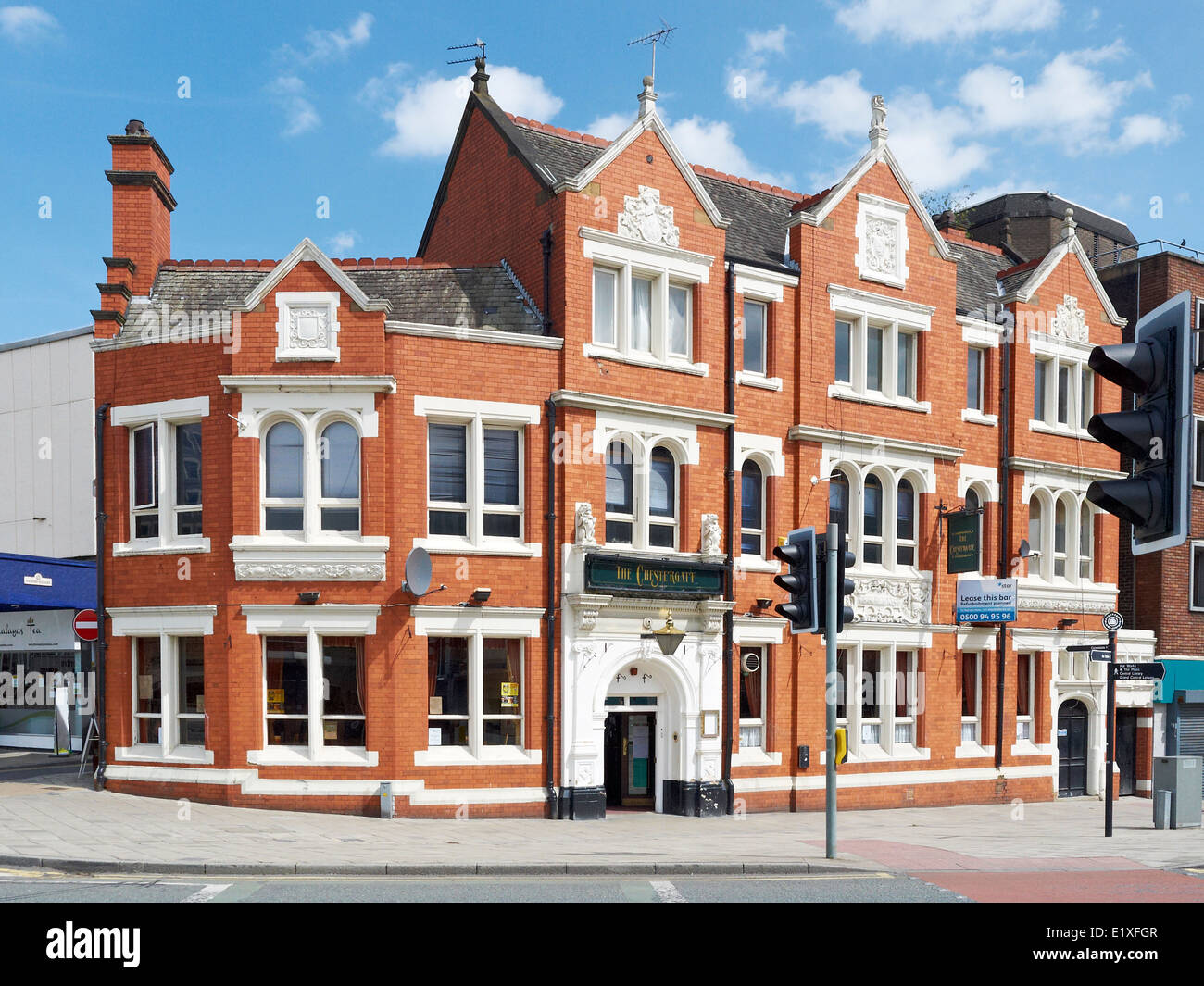 Chestergate Tavern on Chestergate in Stockport Cheshire UK Stock Photo ...