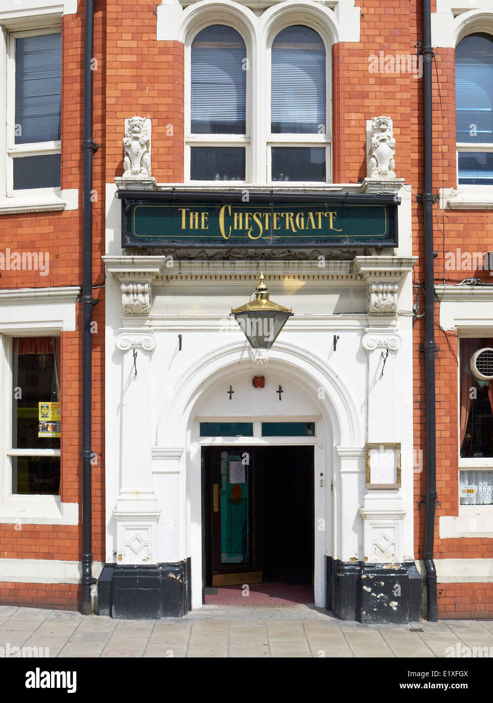 Entrance to The Chestergate Tavern on Chestergate Stockport Cheshire UK ...