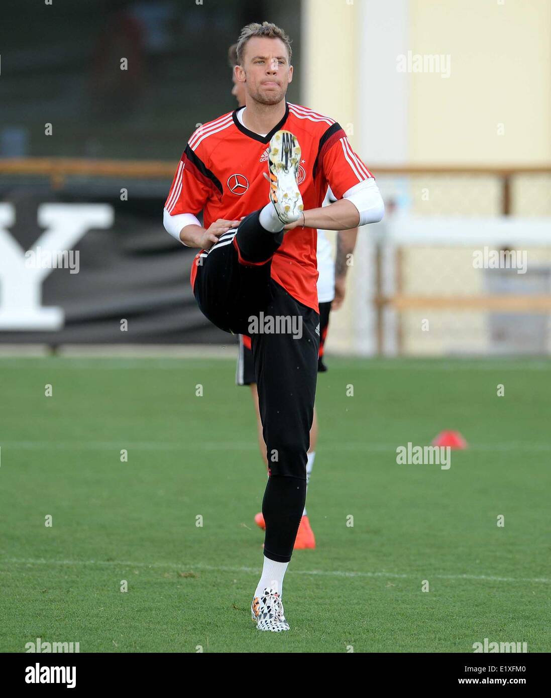 Santo Andre, Brazil. 10th June, 2014. Goalkeeper Manuel Neuer in action ...