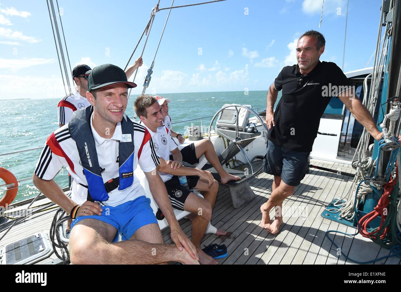 Santo Andre, Brazil. 10th June, 2014. German national soccer players ...