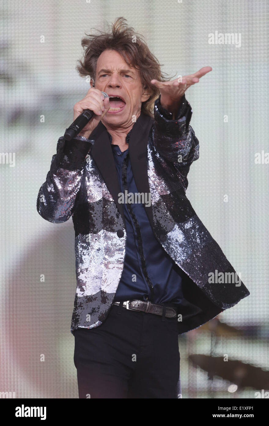 Berlin, Germany. 10th June, 2014. Singer Mick Jagger of the British ...