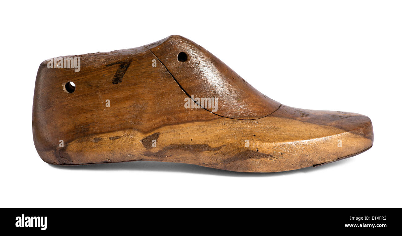 Vintage wooden shoe form Stock Photo - Alamy