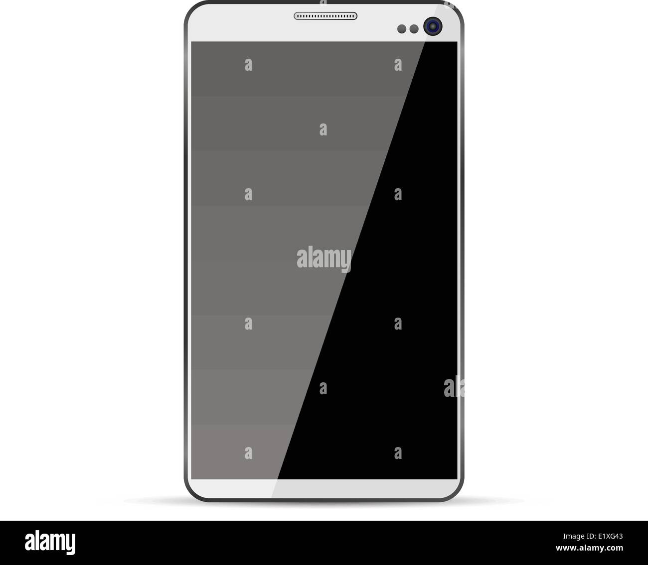 Isolated white smart phone vector EPS10 Stock Vector Image & Art - Alamy