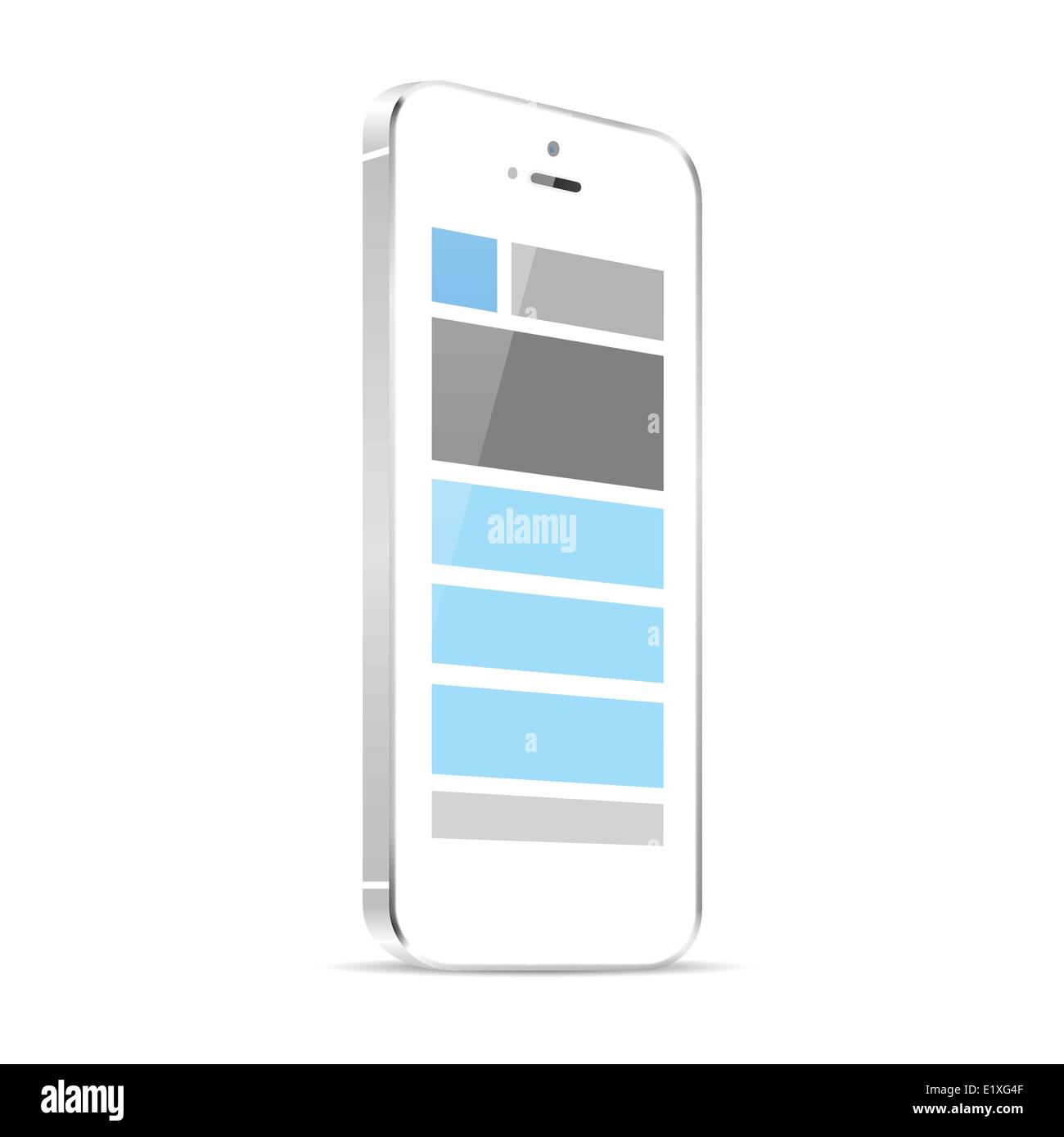 Responsive web design in white smart phone vector eps Stock Vector ...