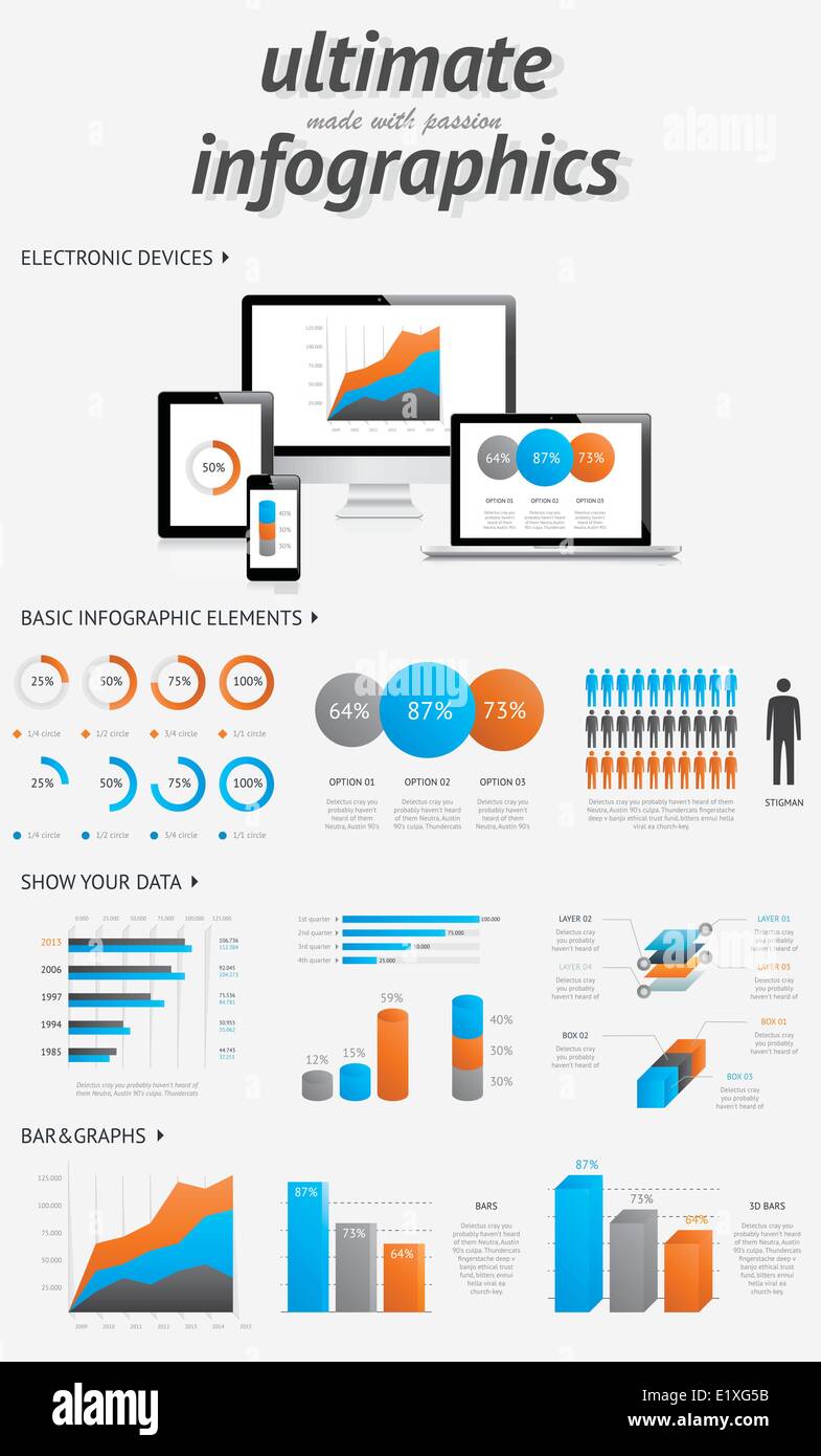 Ultimate info graphics elements set vector Stock Vector Image & Art - Alamy