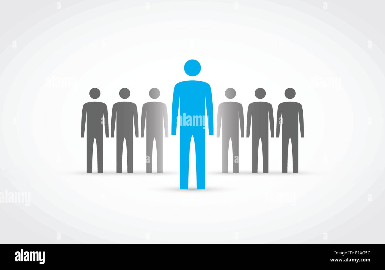 Leadership in business concept illustration vector Stock Vector Image ...