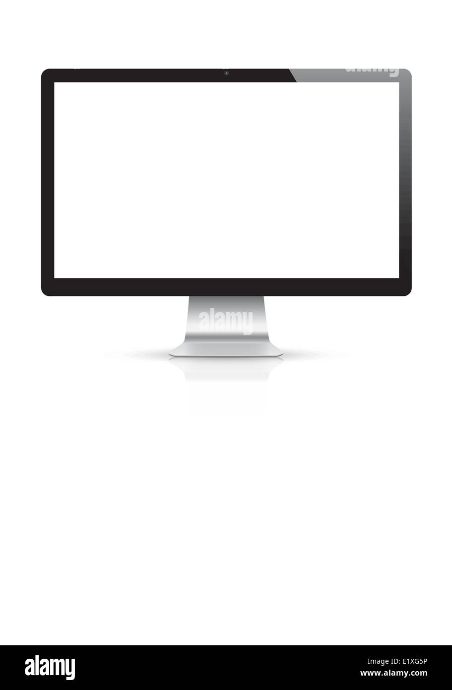 Highly detailed responsive computer display vector Stock Vector Image ...