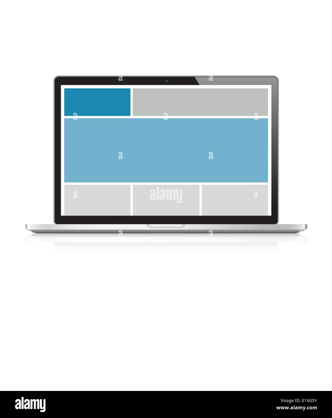 Highly detailed responsive grid laptop vector Stock Vector Image & Art ...