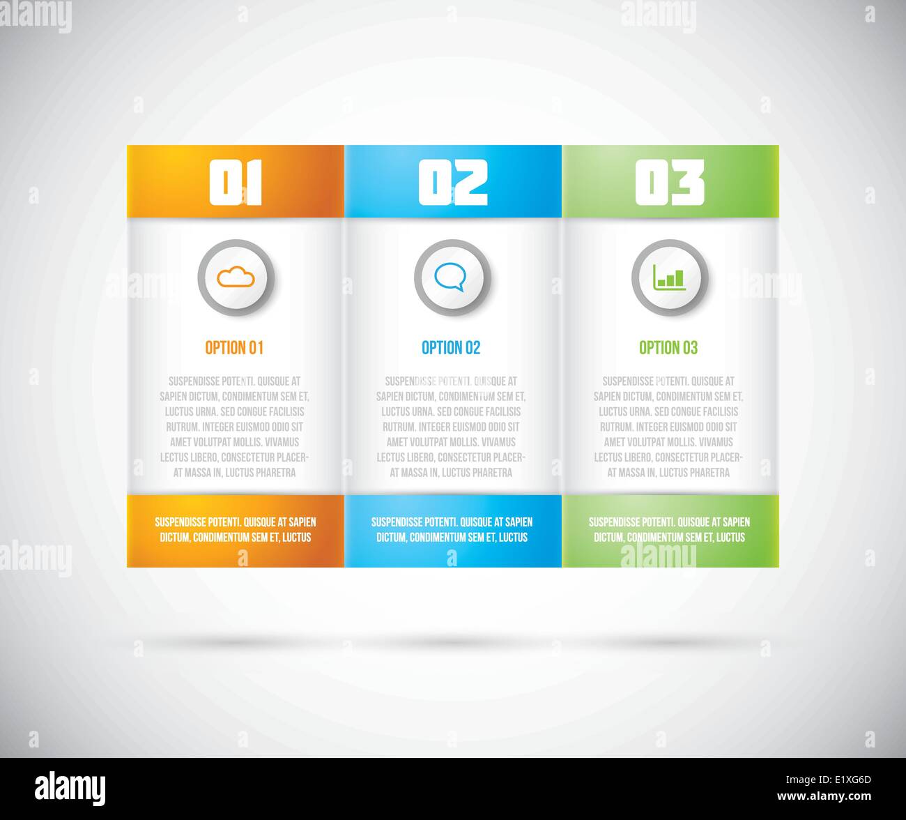 Presentation three options vector eps Stock Vector Image & Art - Alamy