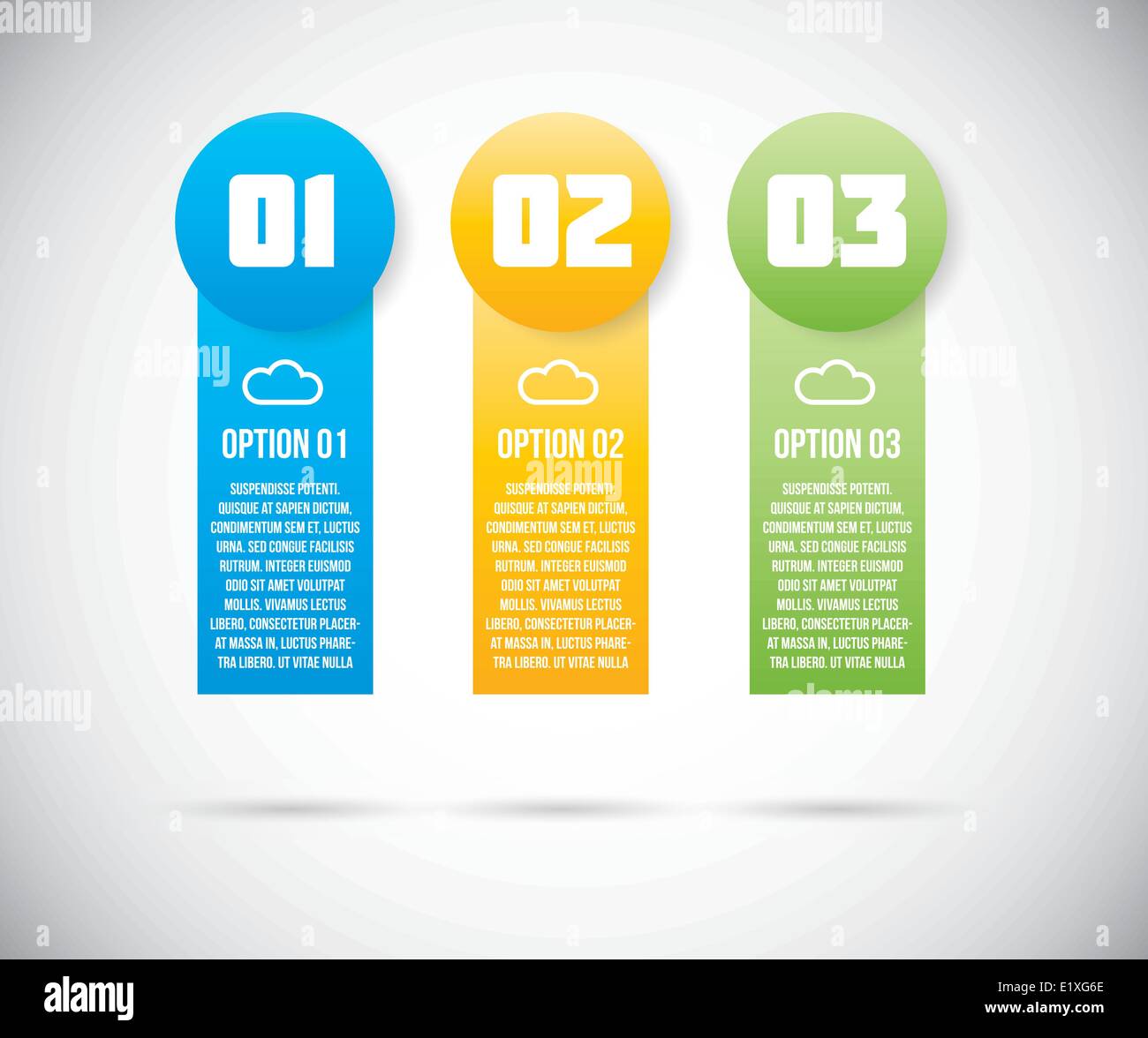 Three infographic option templates vector eps10 Stock Vector Image ...