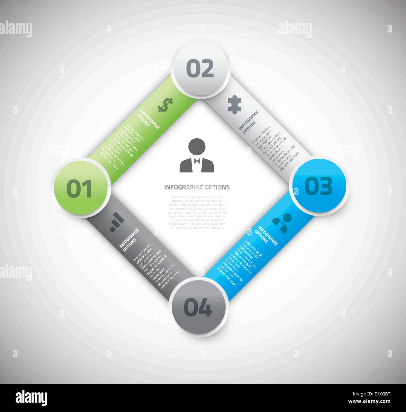 Square box infographics template vector illustration Stock Vector Image ...