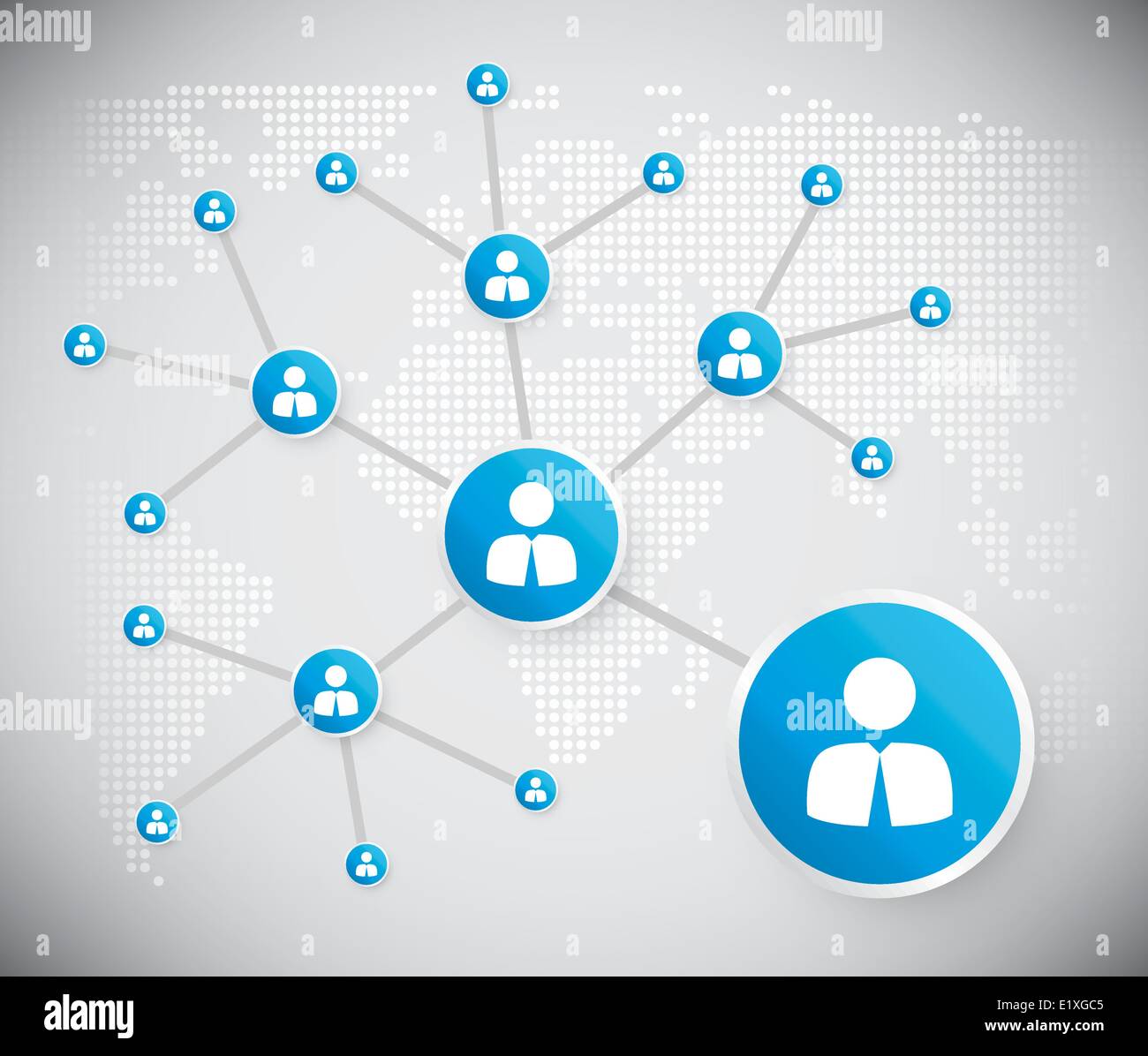 World map connection infographic with businessman icon Stock Vector ...