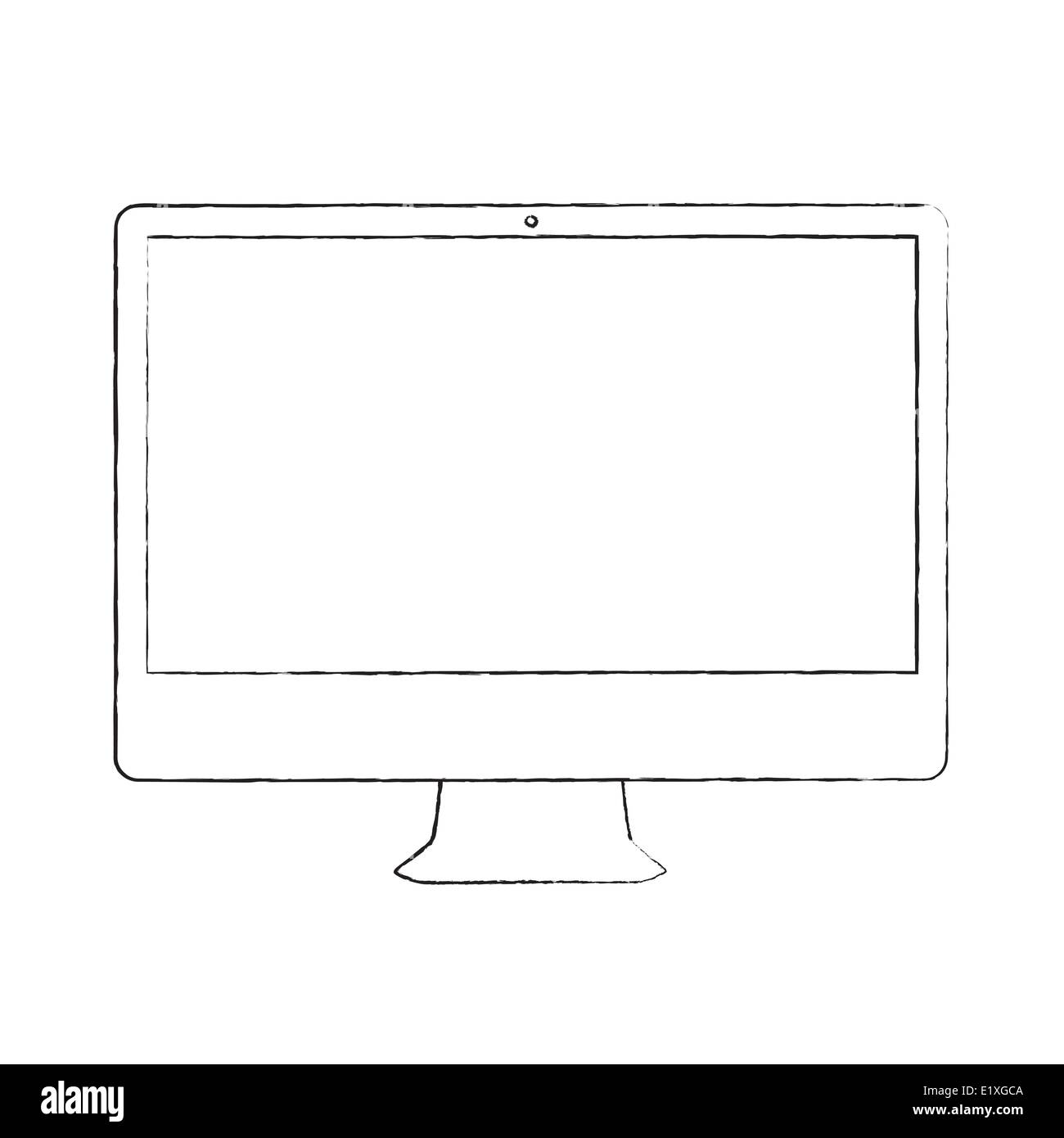 Hand-drawn computer vector illustration Stock Vector Image & Art - Alamy