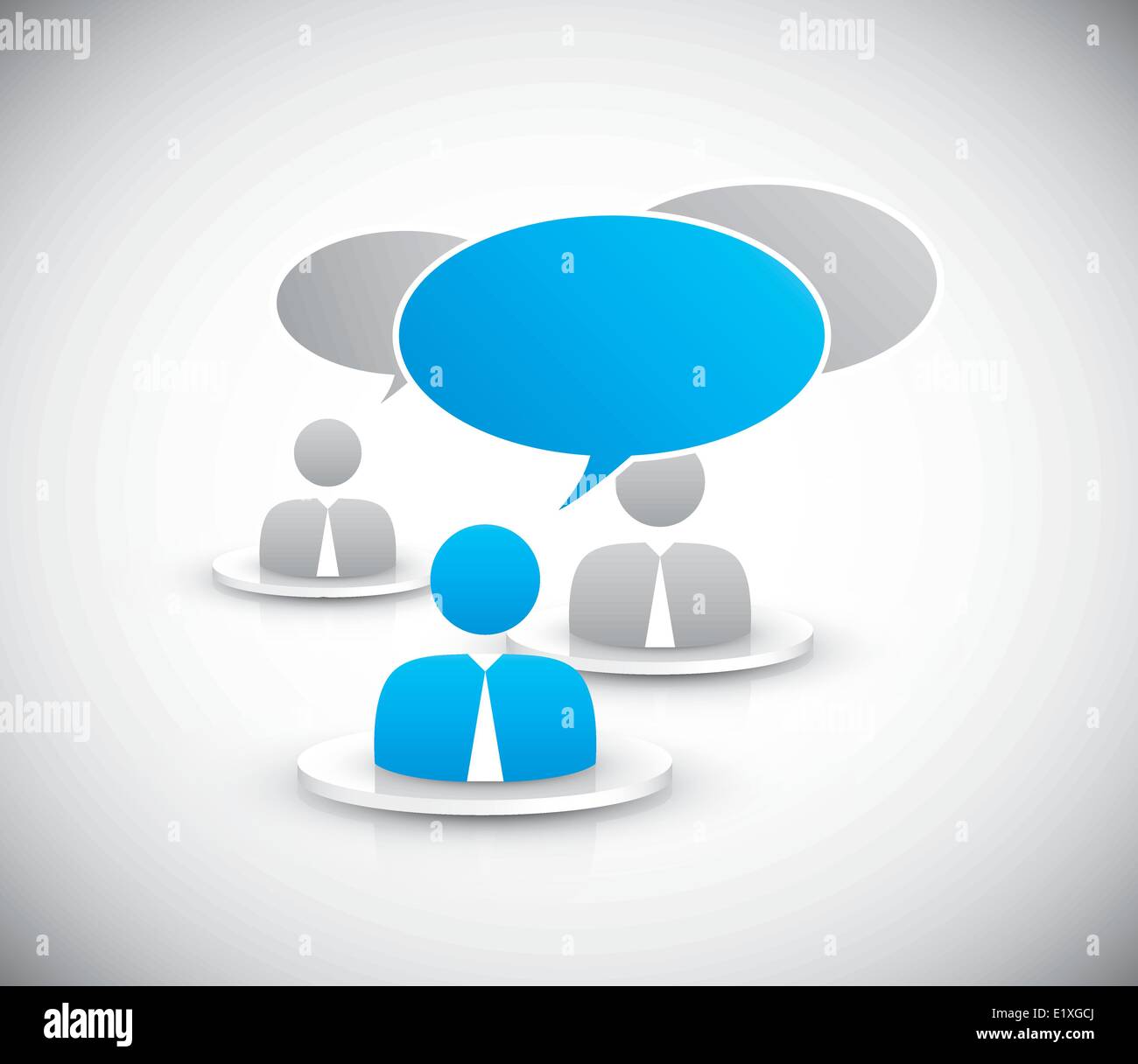 People discussing together icons vector Stock Vector Image & Art - Alamy