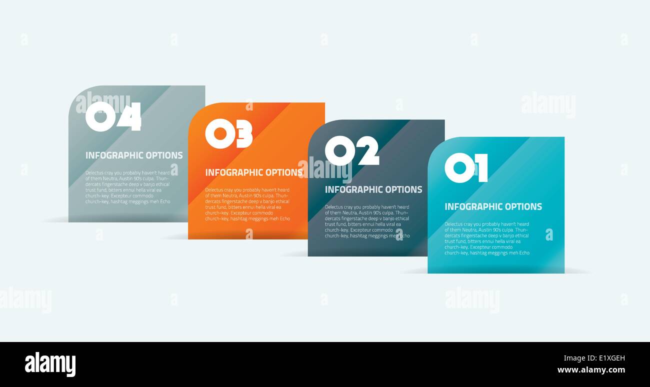 Infographic boxes vector Stock Vector Image & Art - Alamy