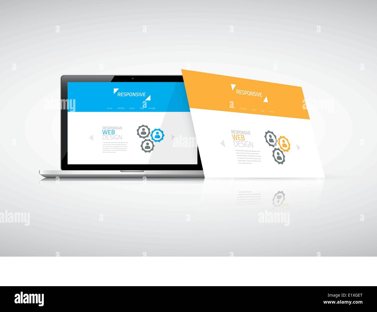 Modern responsive web design concept vector Stock Vector Image & Art ... Modern responsive web design concept vector Stock Vector Image & Art ...
