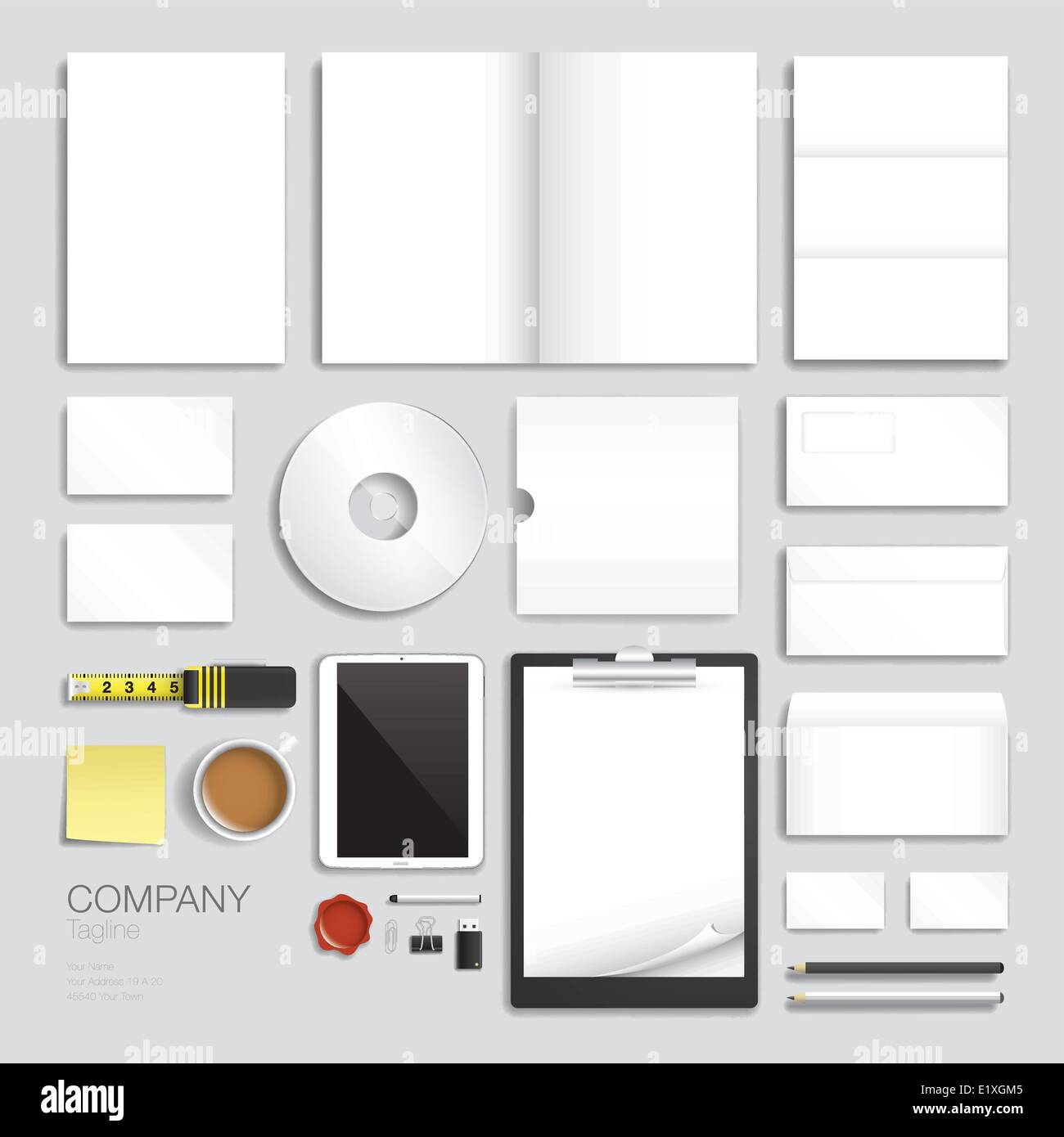Corporate brand identity vector template design set Stock Vector Image ...