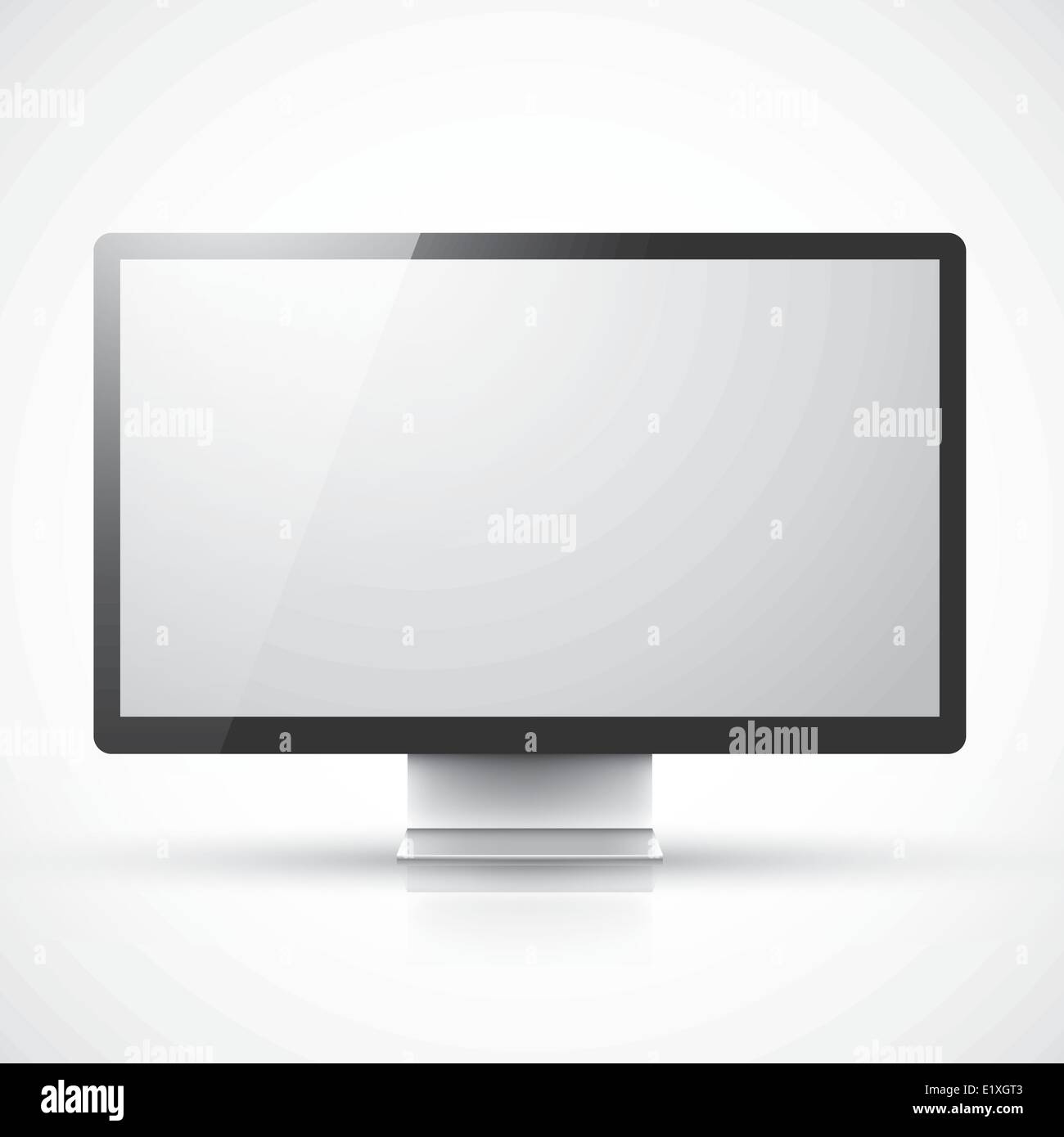 Modern computer screen vector illustration Stock Vector Image & Art - Alamy