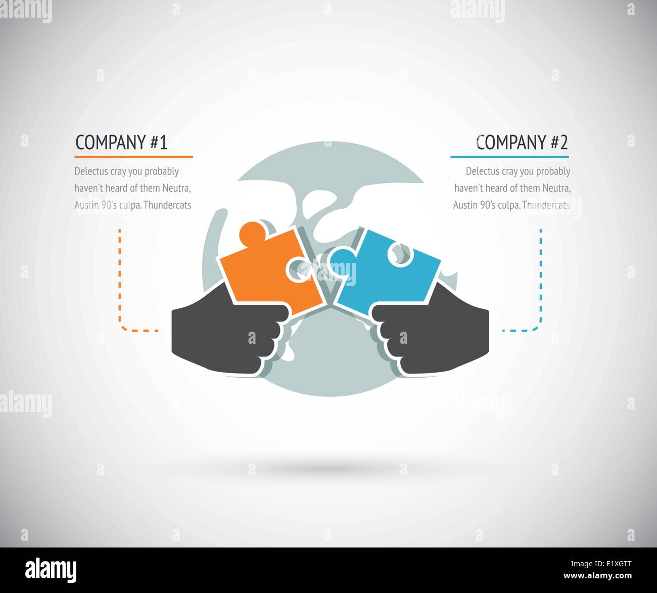 Businesses teamwork Stock Vector Images - Alamy