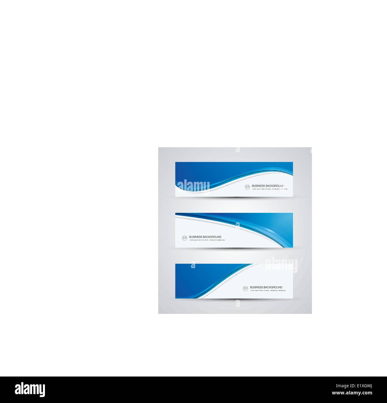 Abstract vector business background banner beautiful blue wave Stock ...