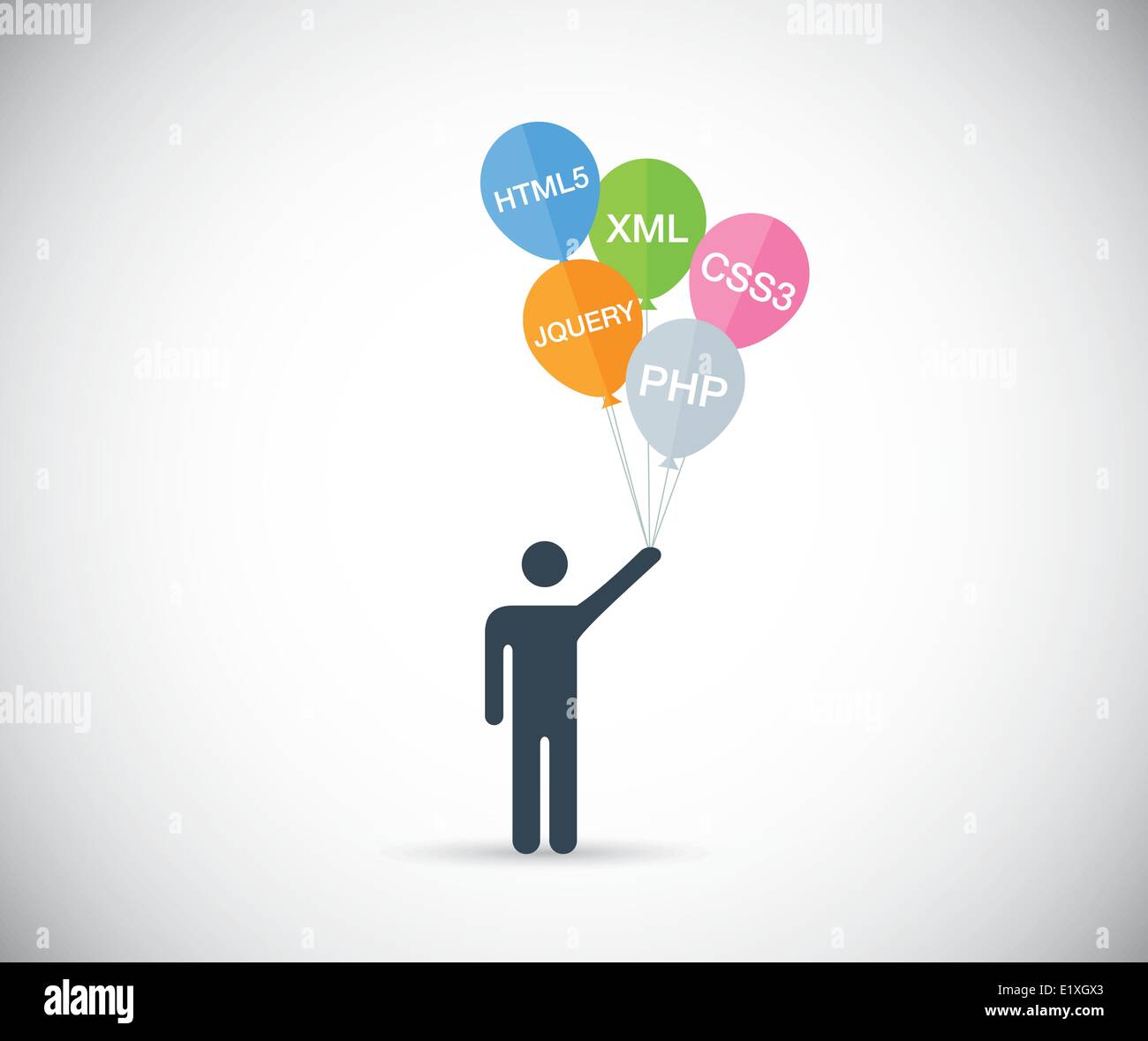 Easy web coding and programming concept vector illustration Stock ...