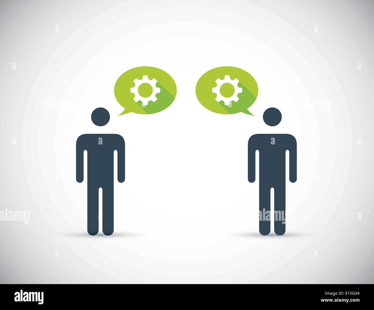 Two humans talking profile head Stock Vector Images - Alamy