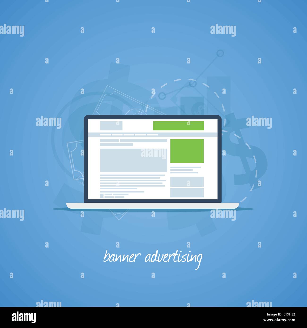 Website pay per click banner advertising vector concept Stock Vector ...