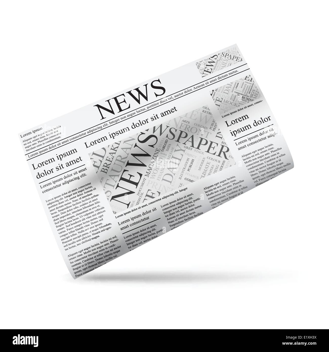 Newspaper vector illustration icon template Stock Vector Image & Art ...