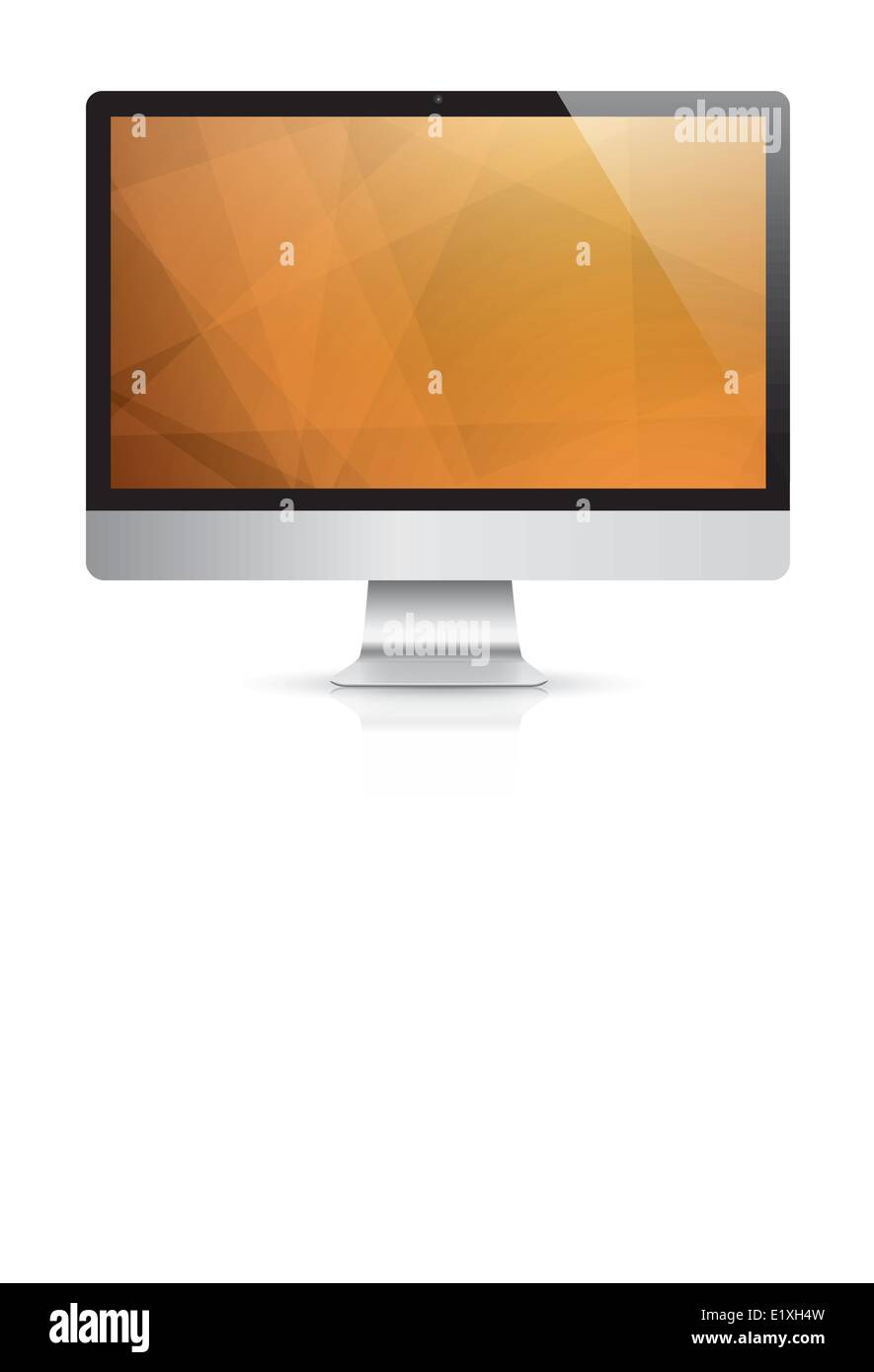 Computer display with modern vector background Stock Vector Image & Art ...