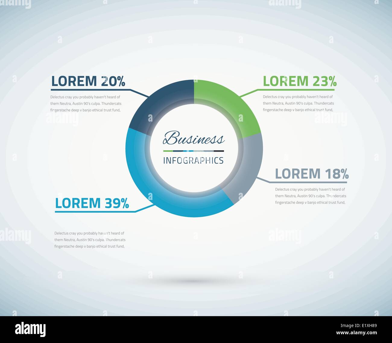 Infographic pie chart vector eps10 illustration Stock Vector Image ...