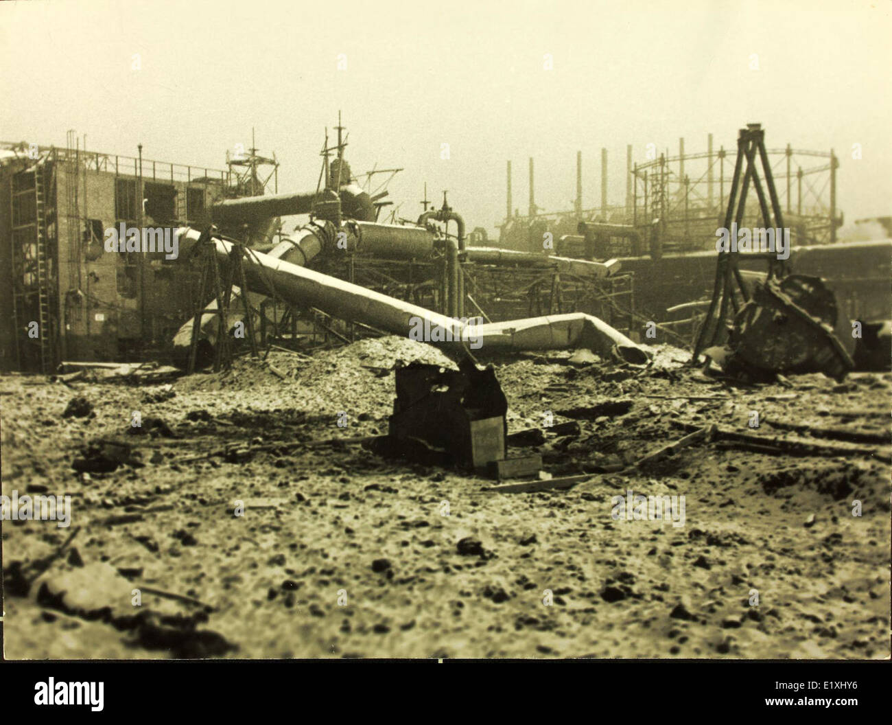 The Oil Refinery at Brux, Czechoslovakia, was a significant industrial ...