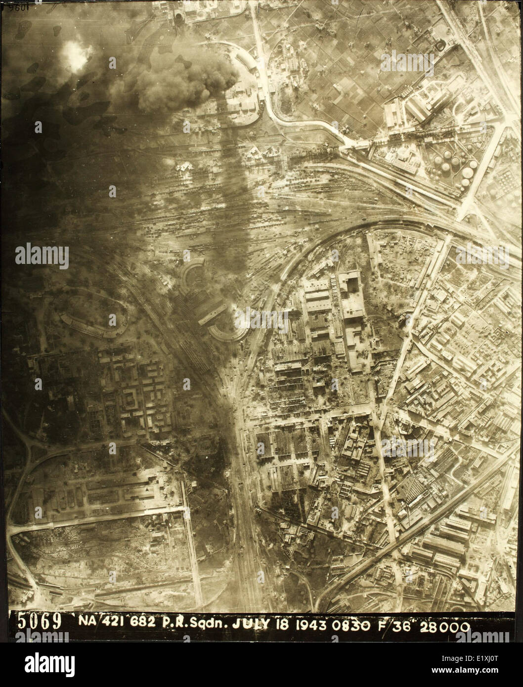 This reconnaissance photograph, taken between 1941 and 1945, provides ...