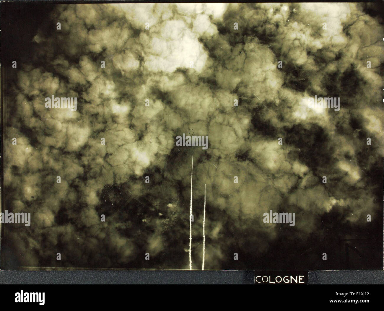 This reconnaissance aerial photo, taken during World War II between ...