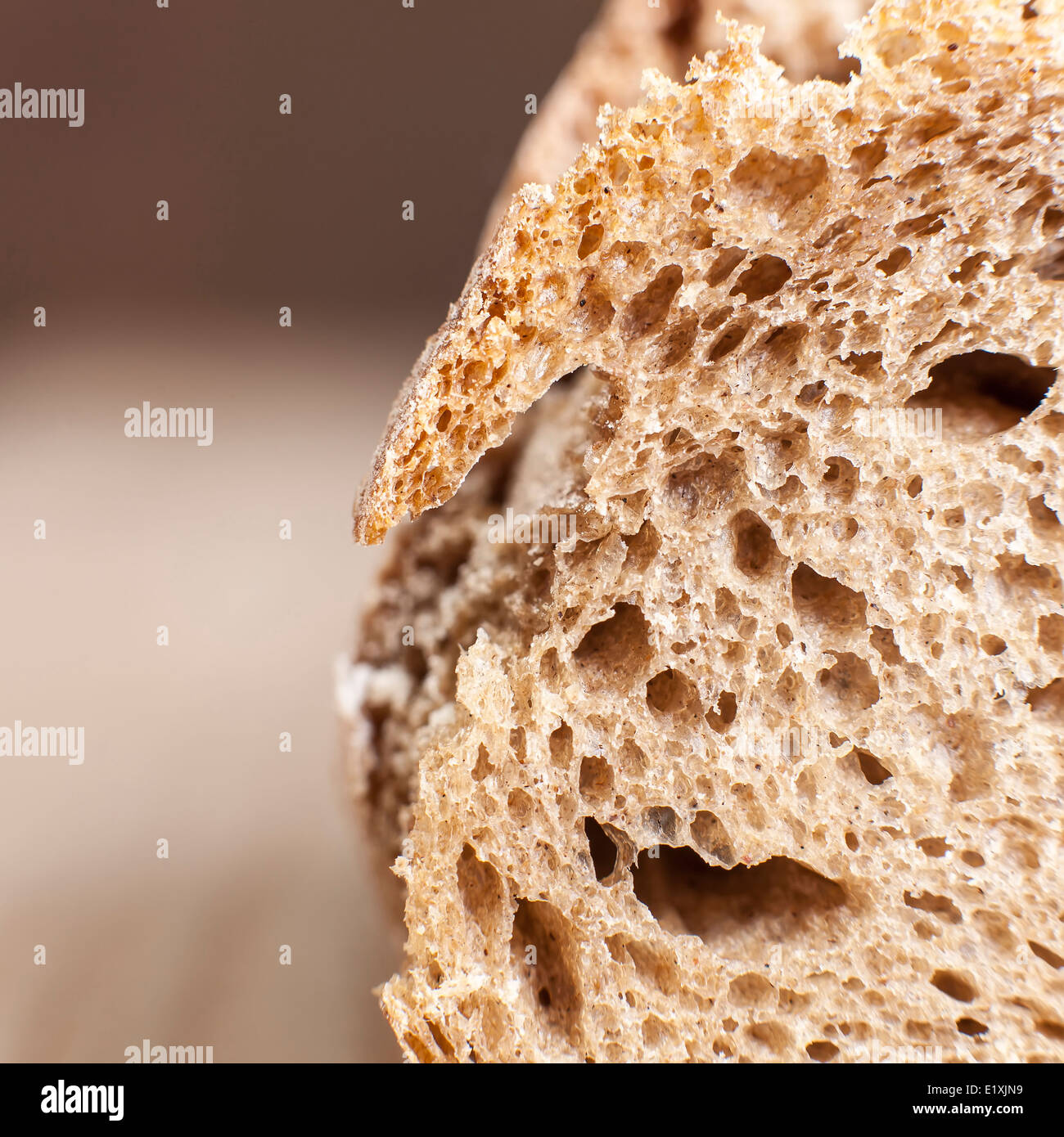 close up, a slice of traditional bread Stock Photo - Alamy