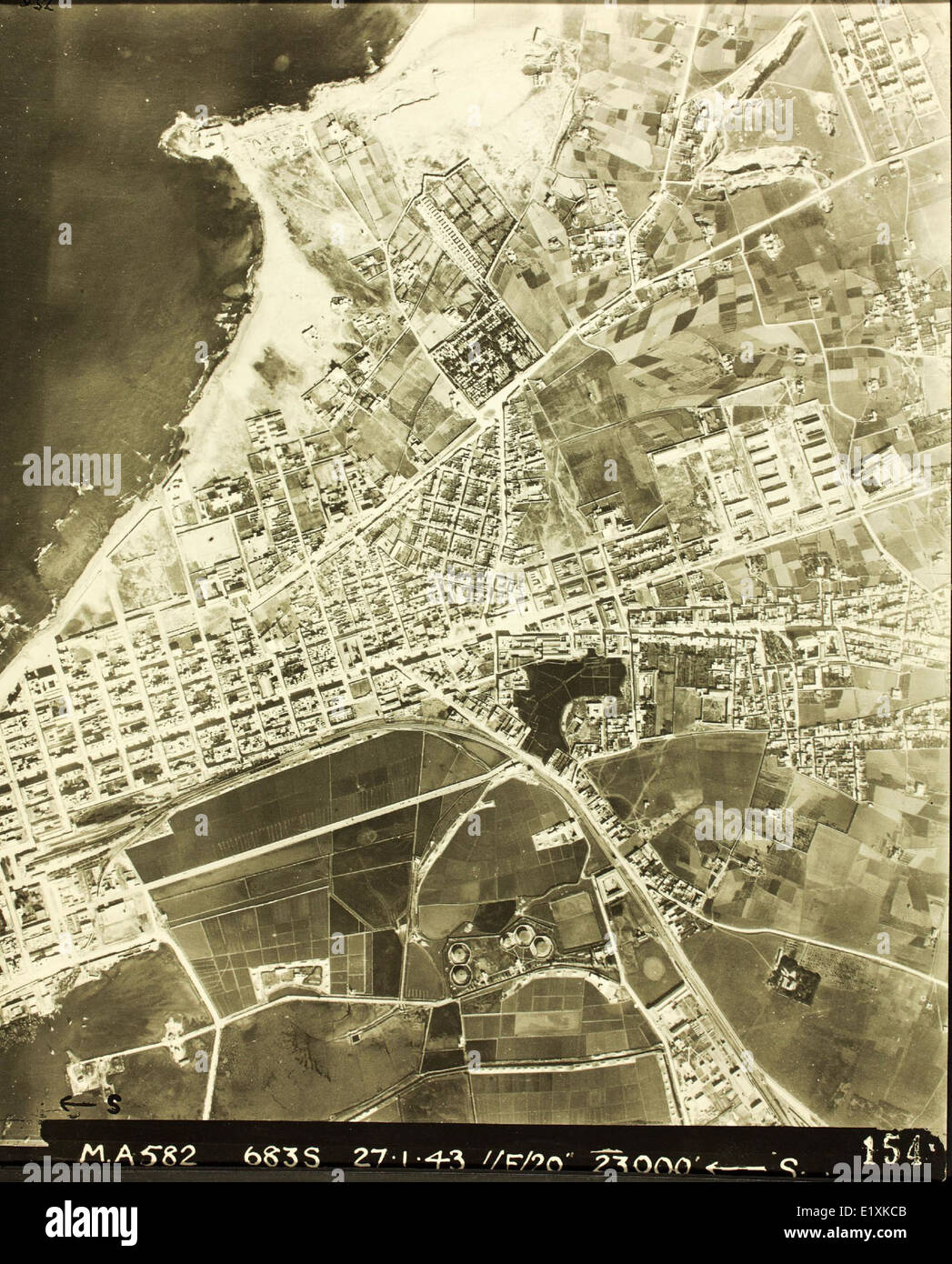 Reconnaissance Photo Aerial Augusta, Italy Stock Photo - Alamy