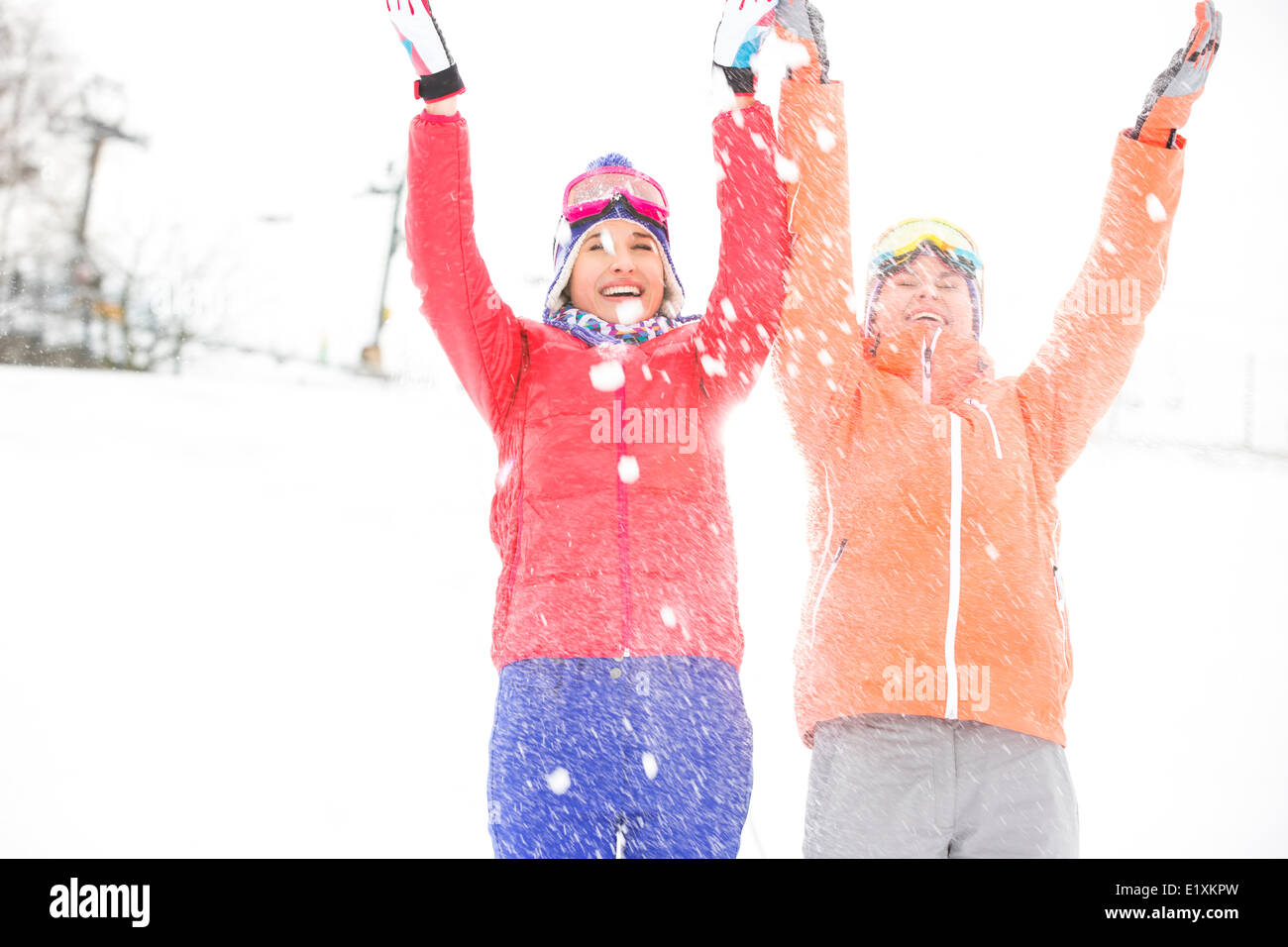 Female cold snow hi-res stock photography and images - Alamy