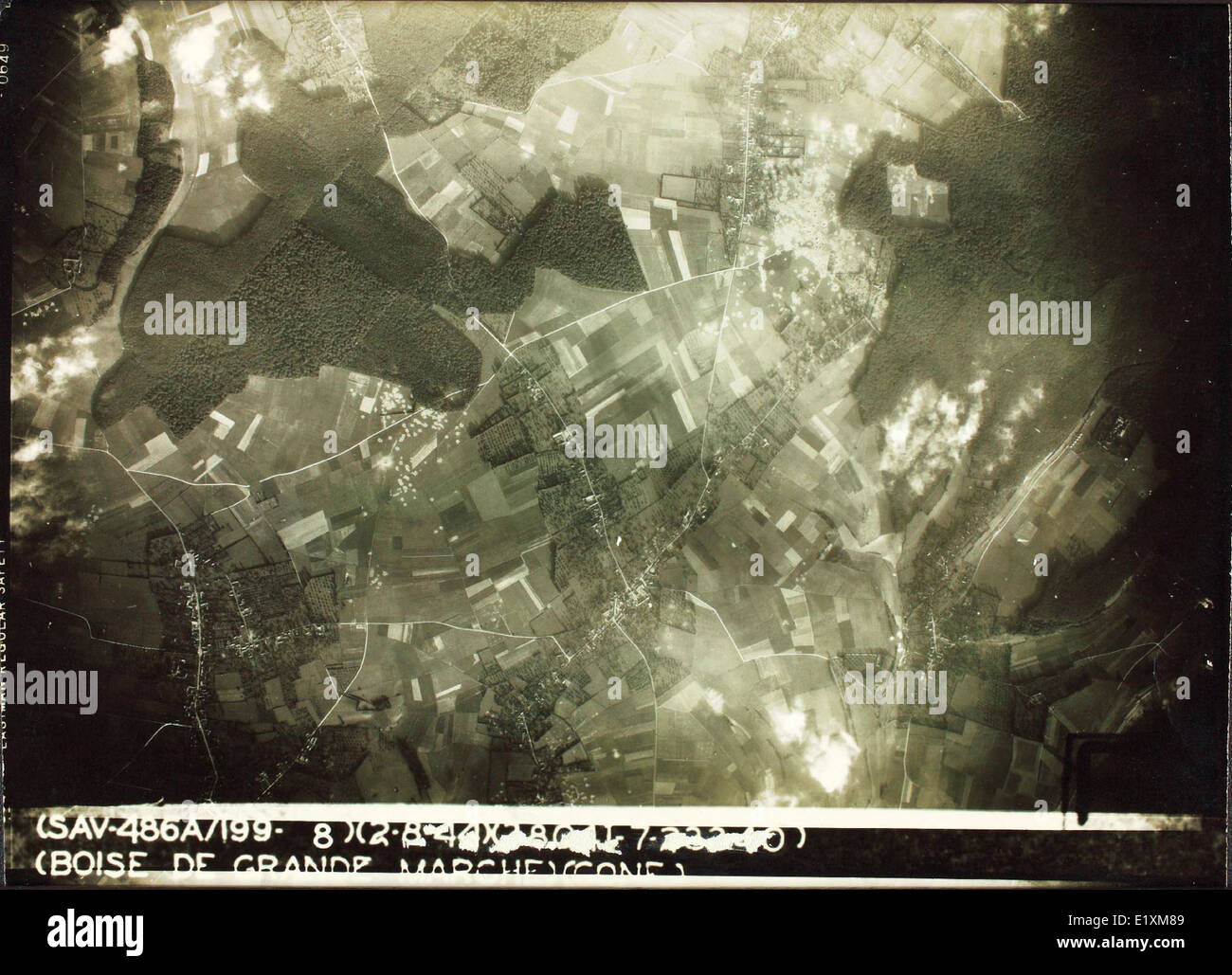 This aerial reconnaissance photo, taken during World War II, provides a ...
