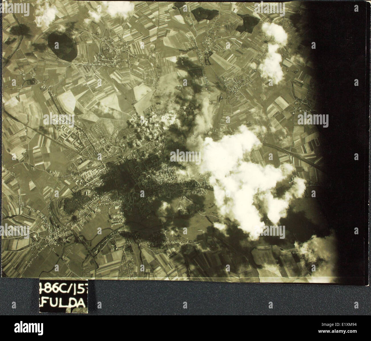 This aerial reconnaissance photo, taken between 1941 and 1945, shows ...