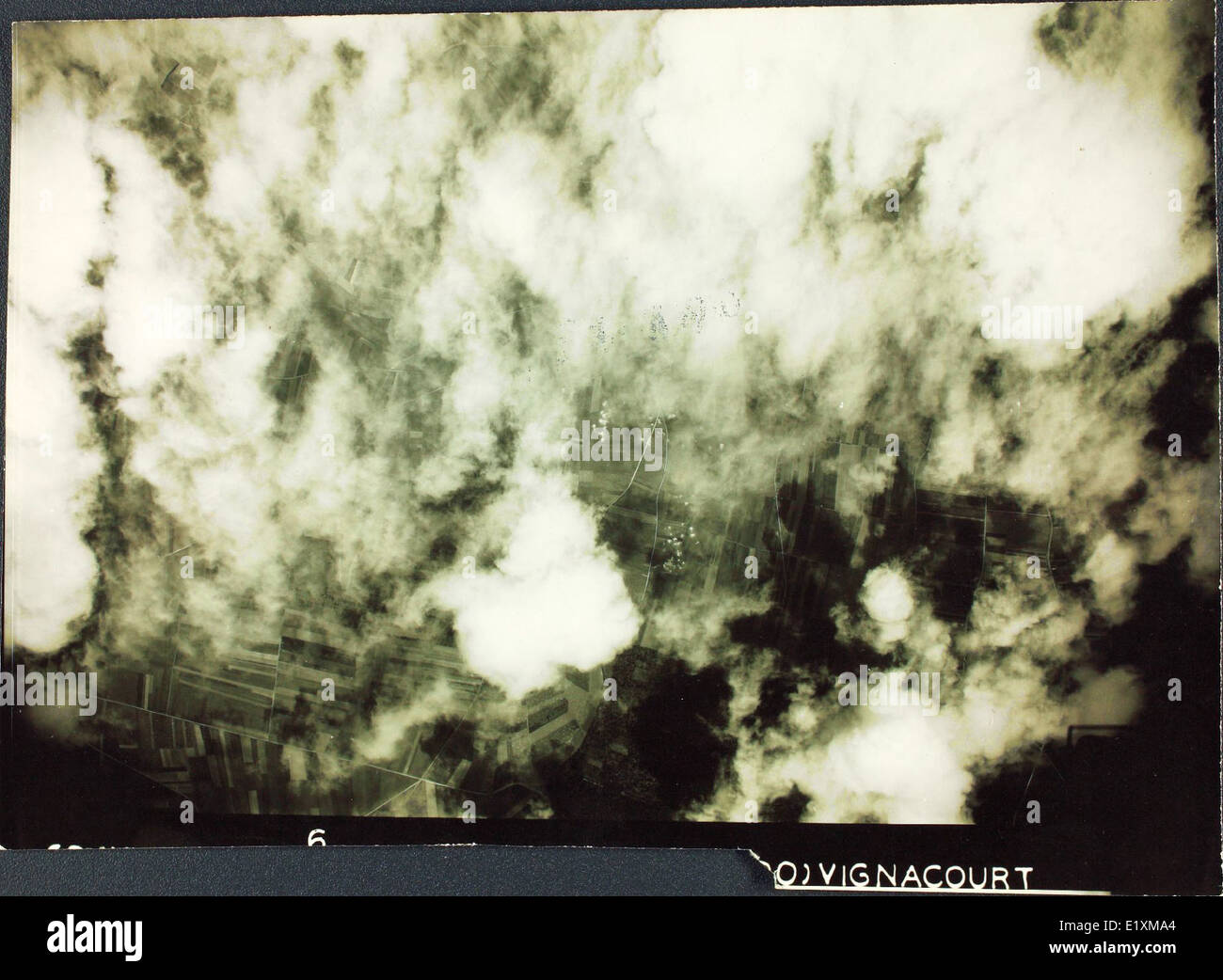 This aerial reconnaissance photo taken during World War II shows ...