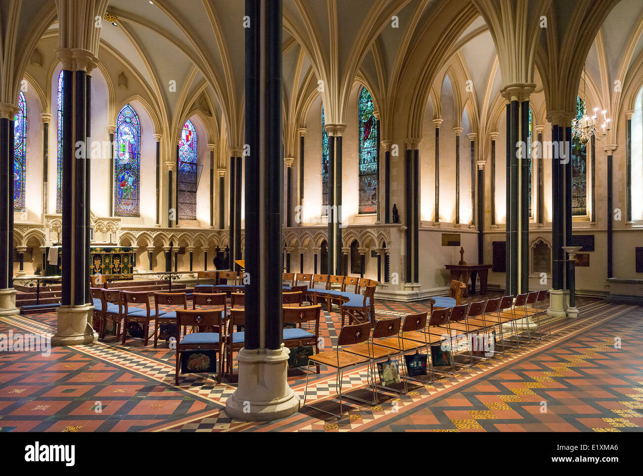 Ireland, Dublin, the interior of the St Patrik's cathedral Stock Photo ...