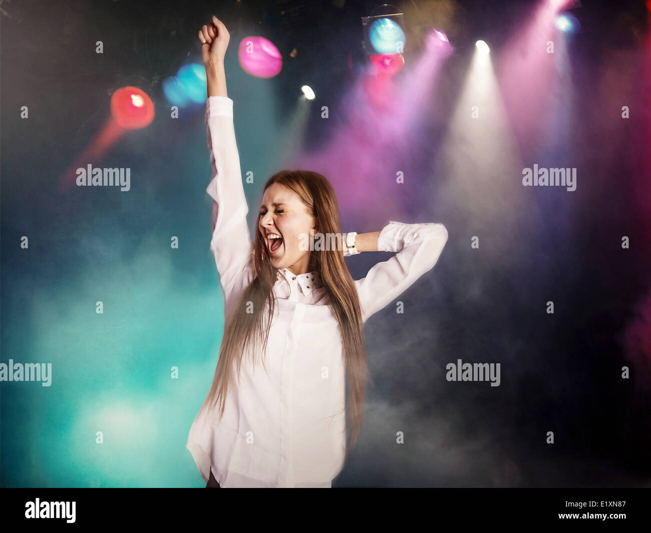 Dancing young woman arms hi-res stock photography and images - Alamy